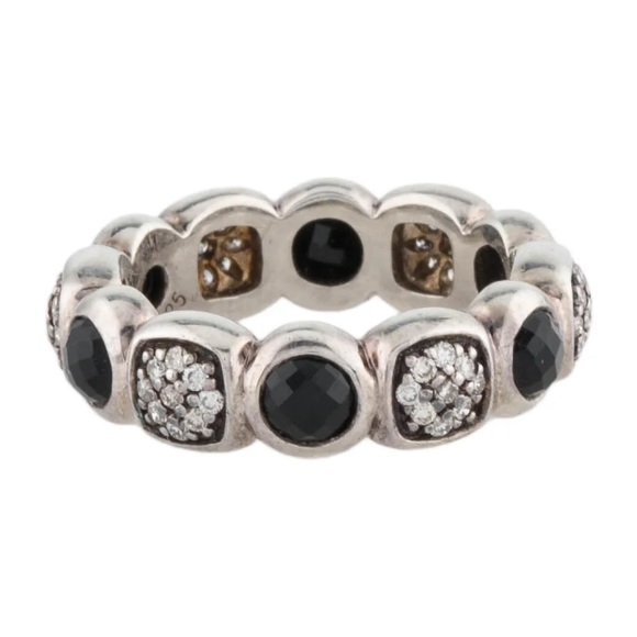 David Yurman | Jewelry | David Yurman Black Onyx Diamond Eternity Ring ...